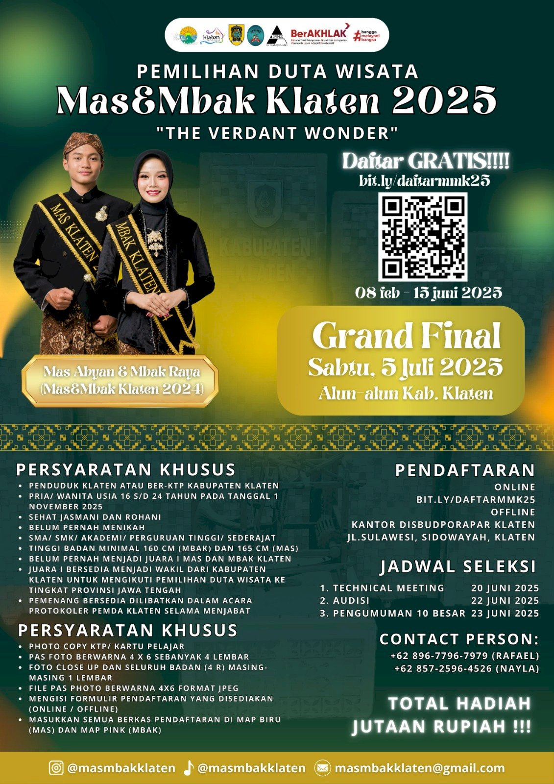 Pemilihan Duta Wisata Mas & Mbak Kab. Klaten - Kecamatan Gantiwarno